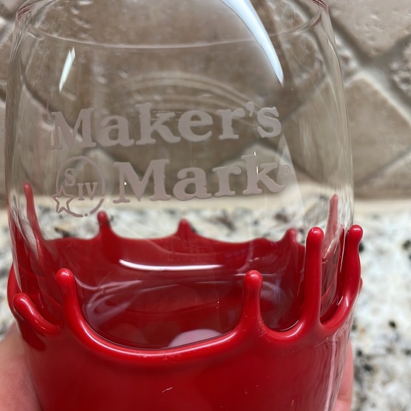 Maker’s Mark | Dining | Makers Mark Red Wax Bottom Rounded Glasses ...